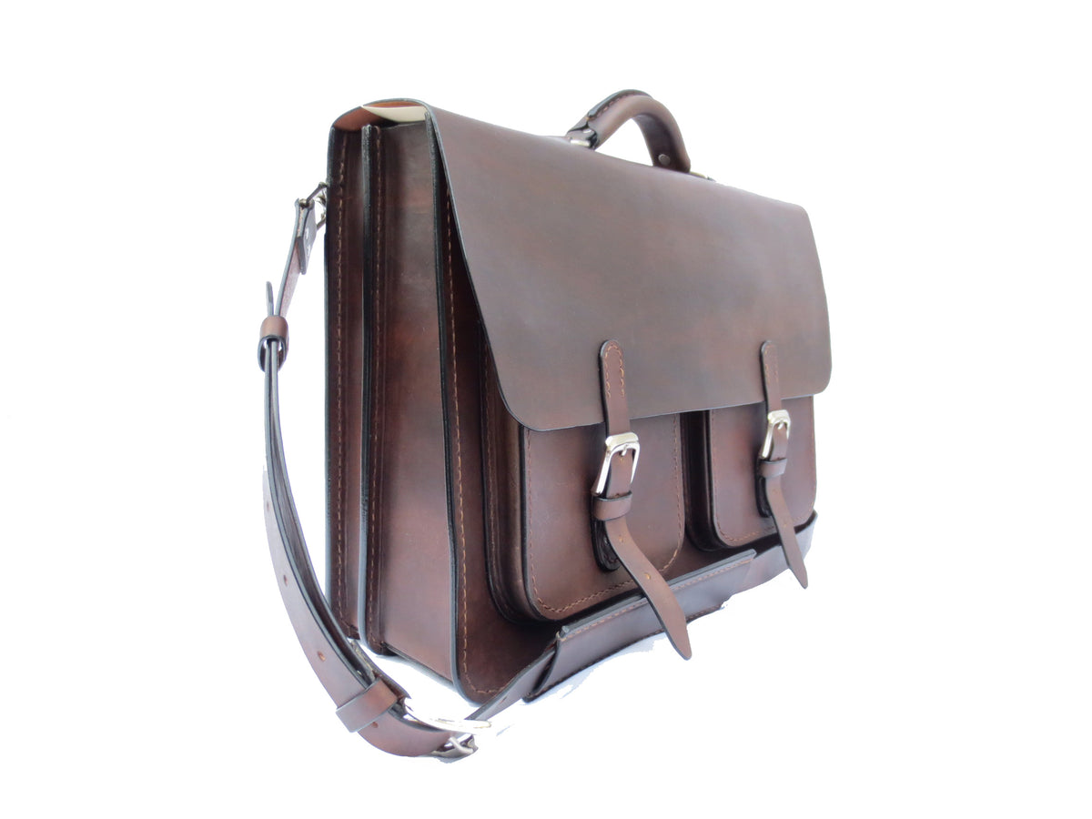 100% Leather Briefcase - Thayne – White Buffalo Republic